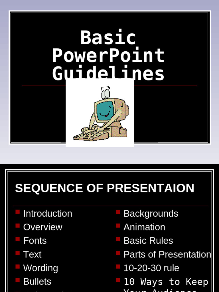 PowerPoint Presentation Tips | PDF | Typefaces | Graphic Design