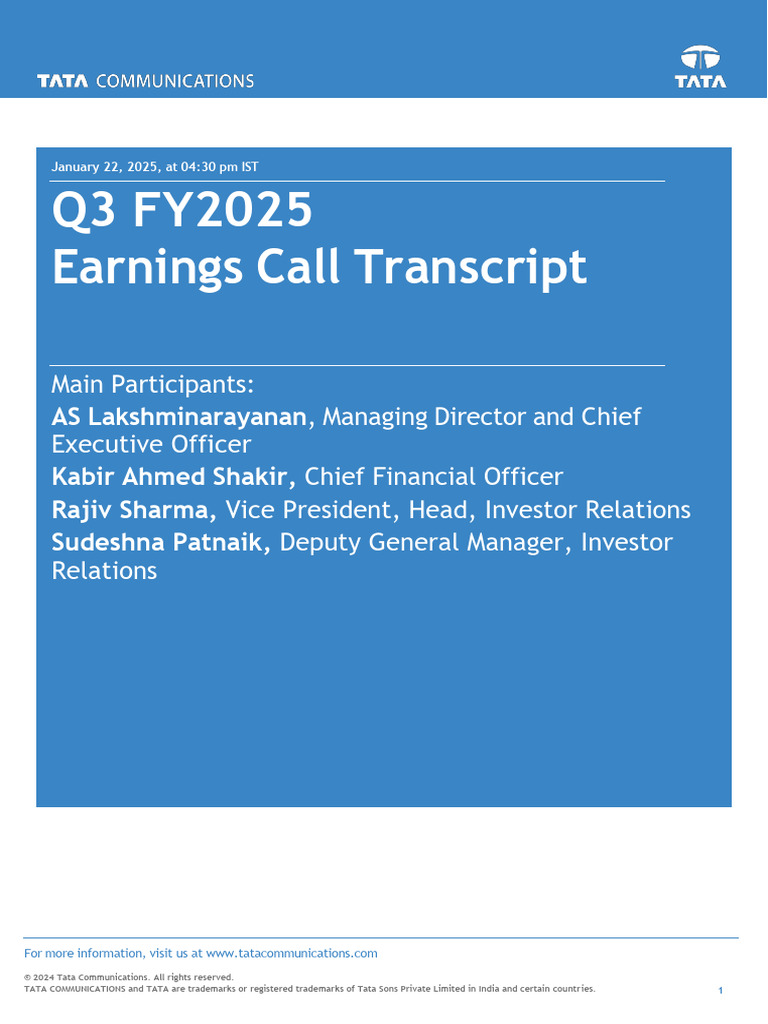 q3-fy2025-earning-call-transcript | PDF