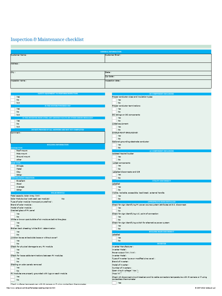 Annex A - Inspection and Maintenance Manual | PDF | Power Inverter ...