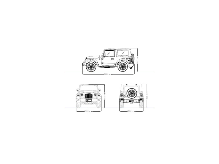 Mahindra Thar Dimensions MM | PDF