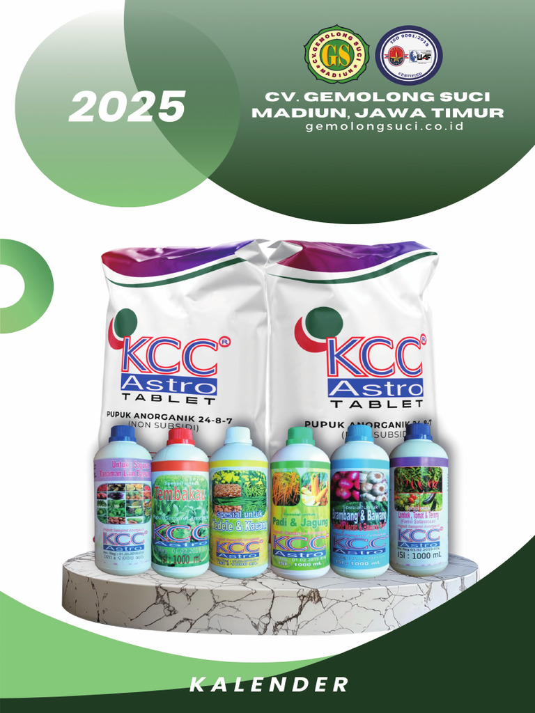 Proof Kalender Kcc 2025 32 x 48 | PDF