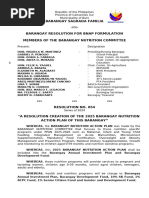BNAP Adoption Resolution | PDF