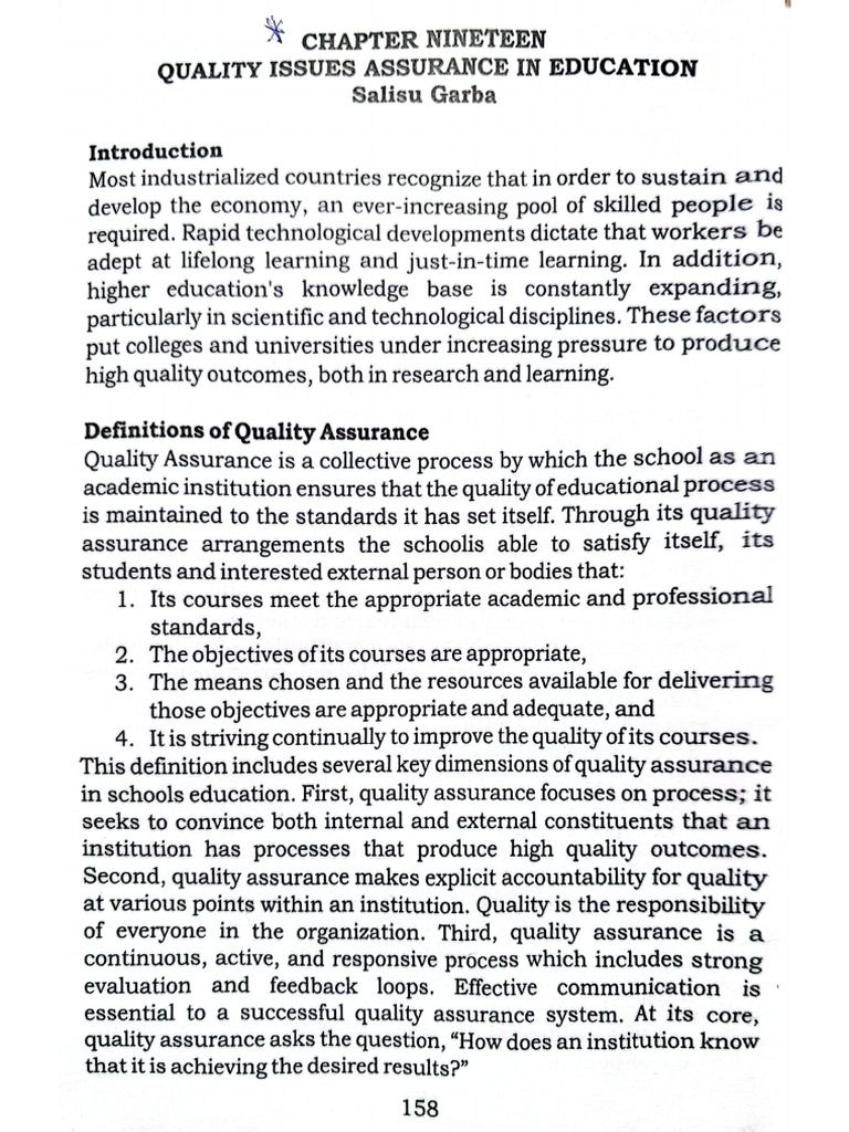 Quality Assurance | PDF