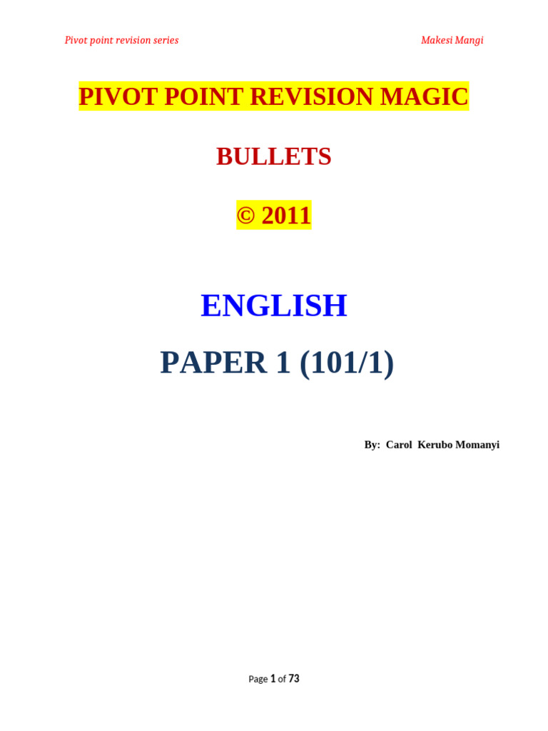 English Paper 1 Revision Guide | PDF | Shylock