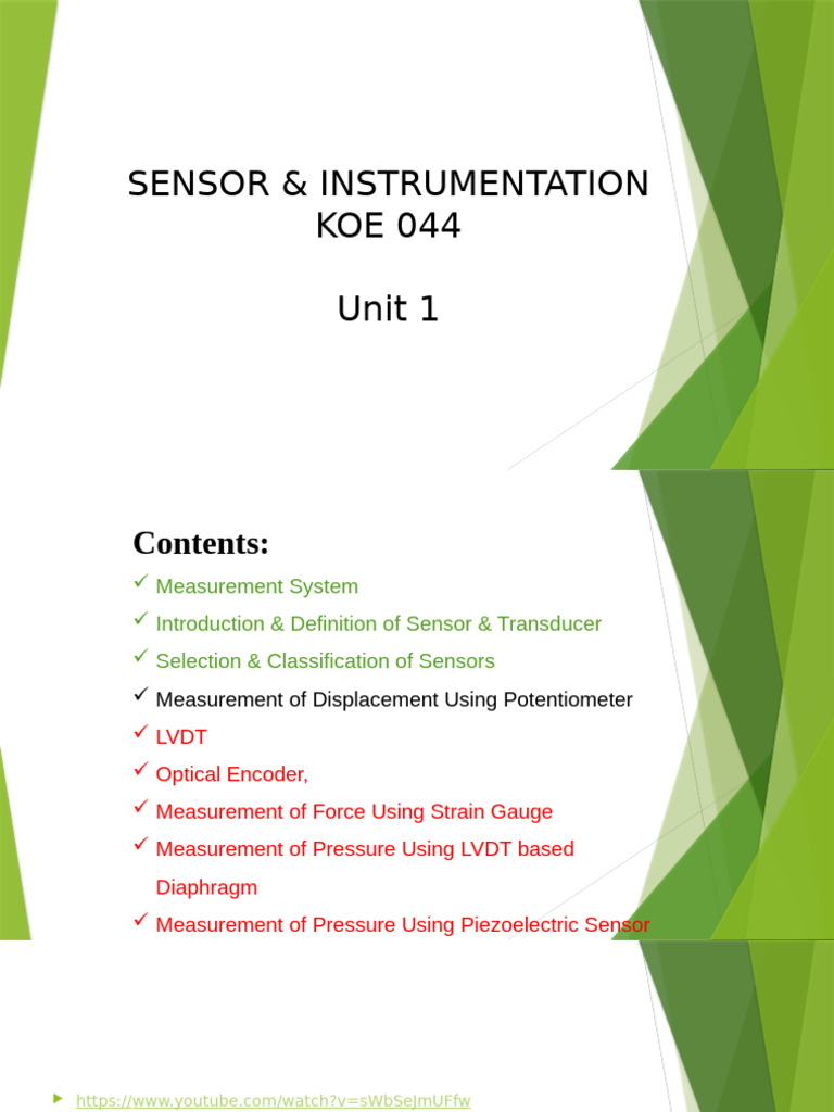 Presentation Measurement of Displacement Using Potentiometer | PDF