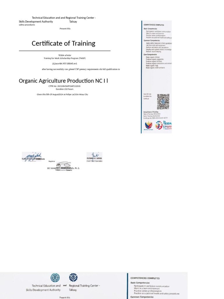 Tesda Edit | PDF