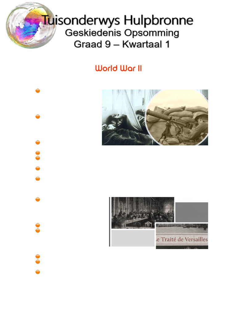 Grade 9 T1 History Summary | PDF | Attack On Pearl Harbor | Nazi Germany