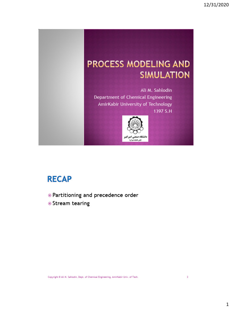 Modeling Simulation Lecture20 | PDF | Computer Science | Mathematics Of Computing