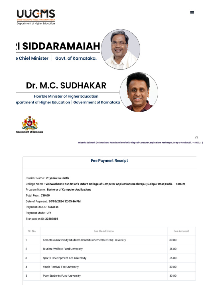 UUCMS - Unified University College Management System p | PDF | Payments ...