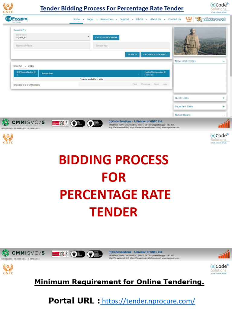 Tender-Bidding-Process-for-Percentage-Rate-Tender-B1-Tender | PDF ...