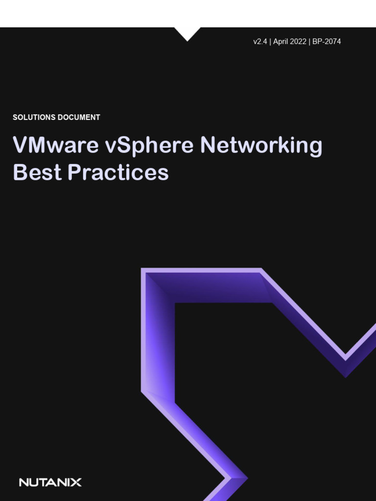 BP 2074 Vsphere Networking | PDF | Computer Network | Virtual Machine