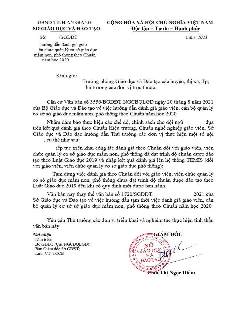 08 - 30 CV 2452 SGD_ huong dan danh gia chuan giao vien vien chuc quan ...