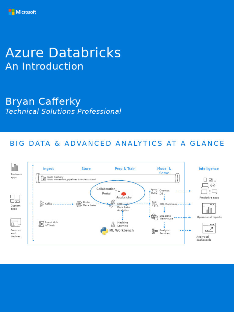 Azure Databricks - An Introduction | PDF | Apache Spark | Microsoft Azure