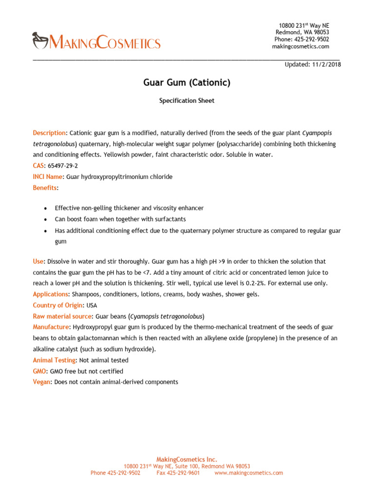 fact-sheet-cationic-guar-gum | PDF