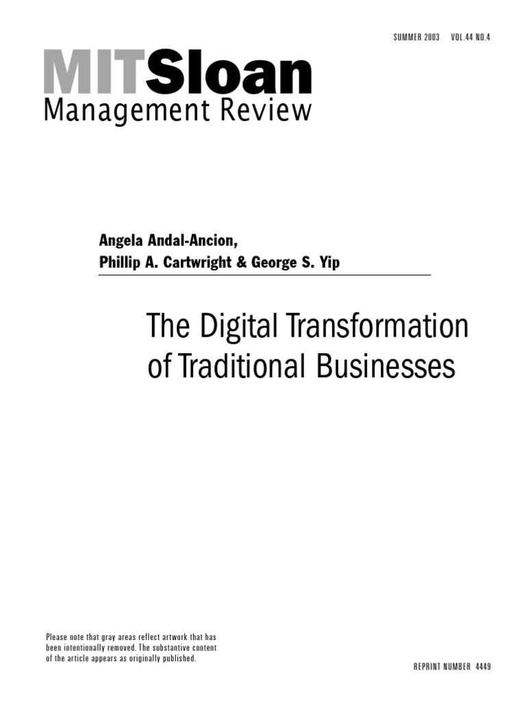 Digital Transformation of Businesses | PDF