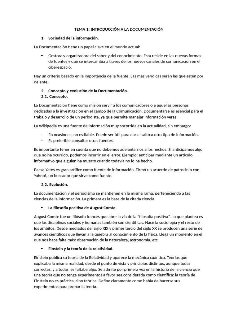 TEMA 1 DOCUMENTACION | PDF | Teoría | Predicción