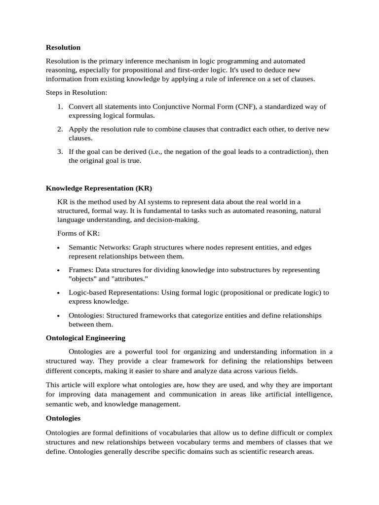 Ontological Engineering | PDF | Knowledge Representation And Reasoning | Ontology (Information ...