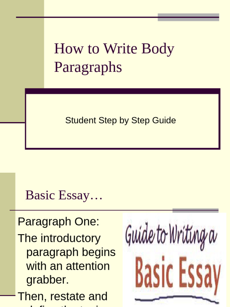 How To Write Body Paragraphs | PDF | Essays | Epistemology