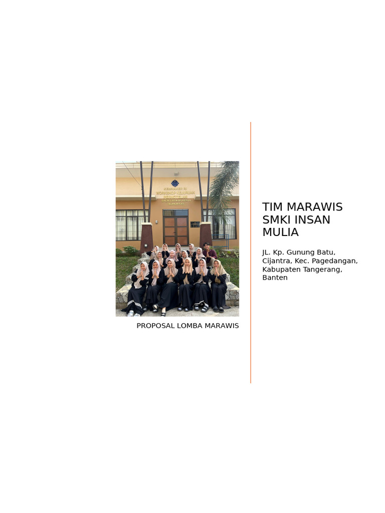 Proposal Lomba Marawis Smki Insan Mulia | PDF