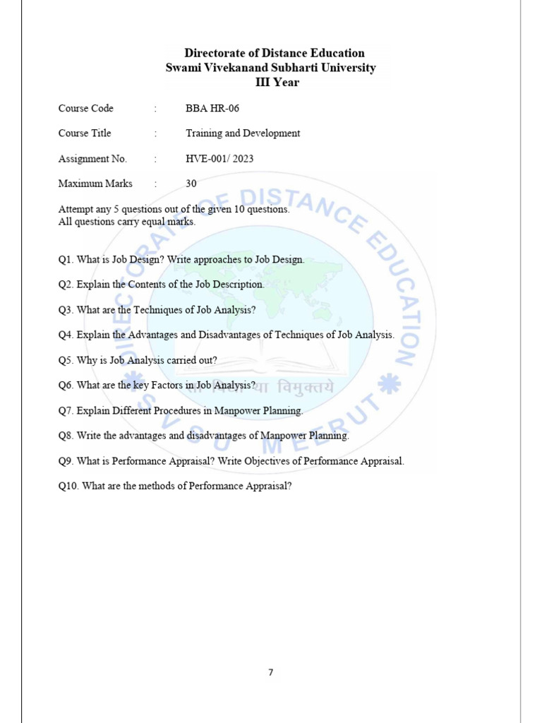 Training and Development | PDF