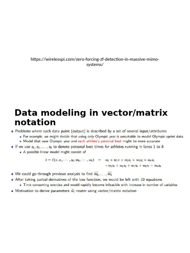 Lecture 3 - Vector - Matrix Form | PDF