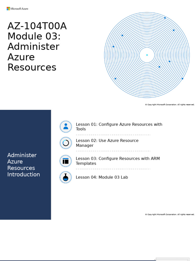 Az 104t00a Enu Powerpoint 03 | PDF | Microsoft Azure | Parameter (Computer Programming)