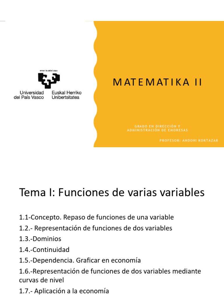 Tema 1 (24 - 25) | PDF | Función (Matemáticas) | Álgebra