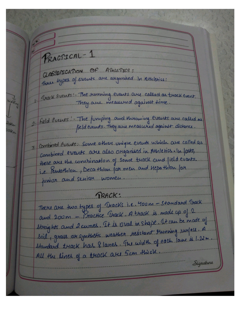 Physical Education Practical 1 | PDF