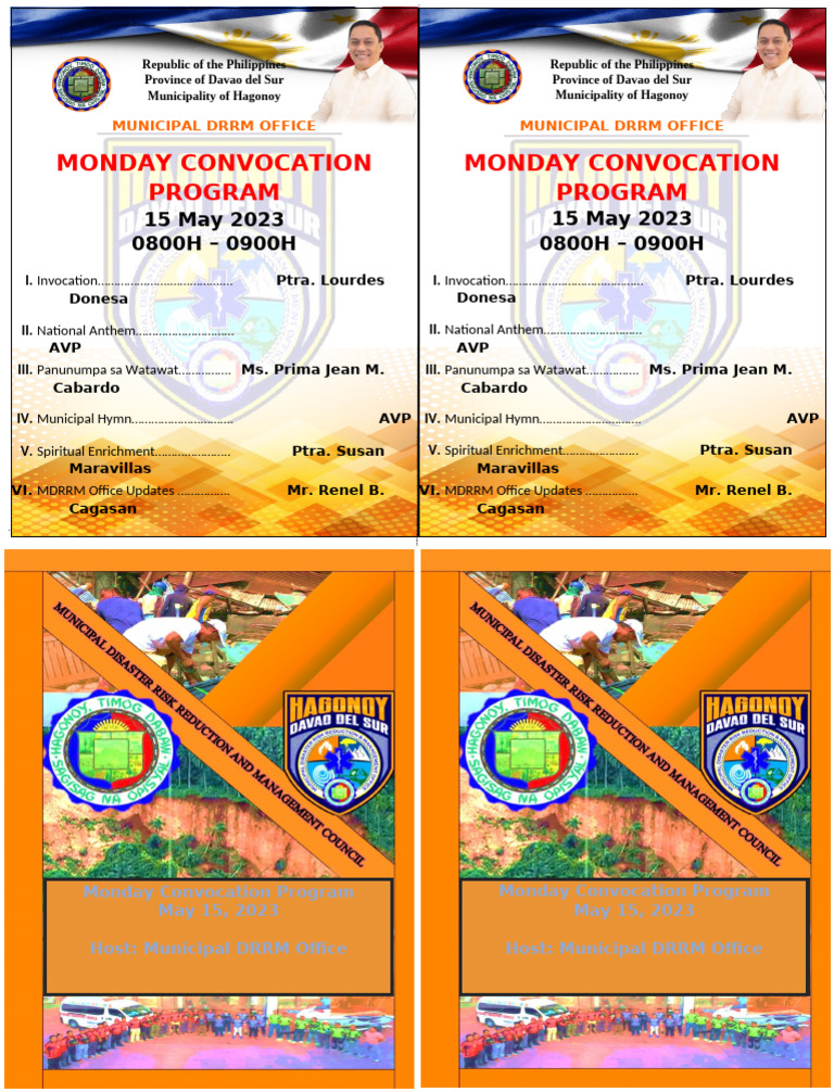 Hagonoy DRRM Convocation May 2023 | PDF