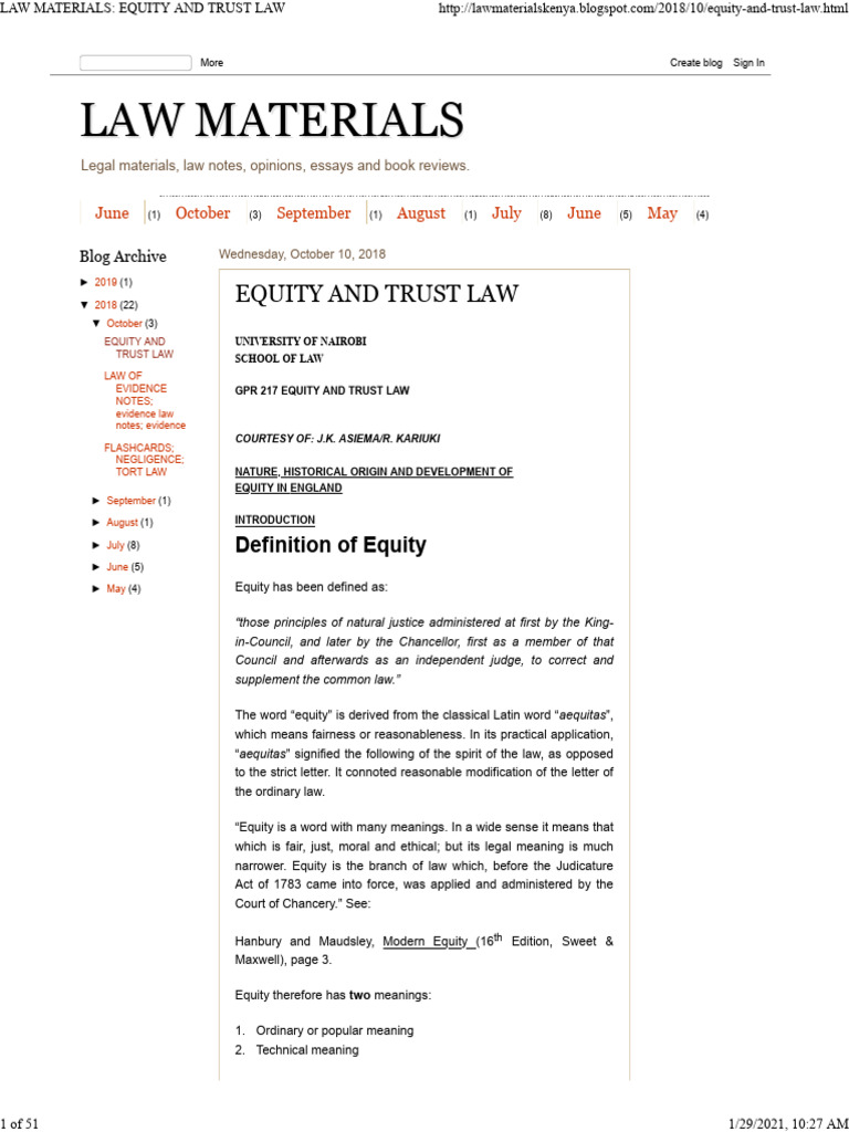 Understanding Equity and Trust Law | PDF | Equity (Law) | Mortgage Law