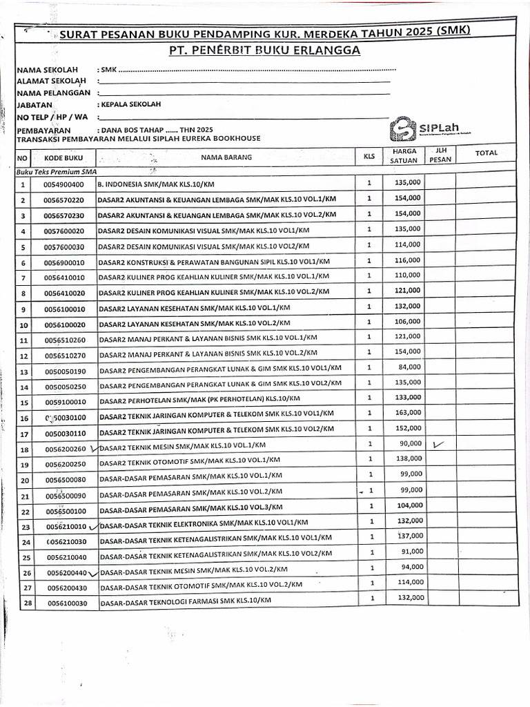 Katalog Buku Erlangga | PDF