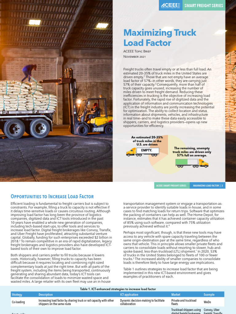 Load Factor Smart Freight 11-18-21 | PDF | Cargo