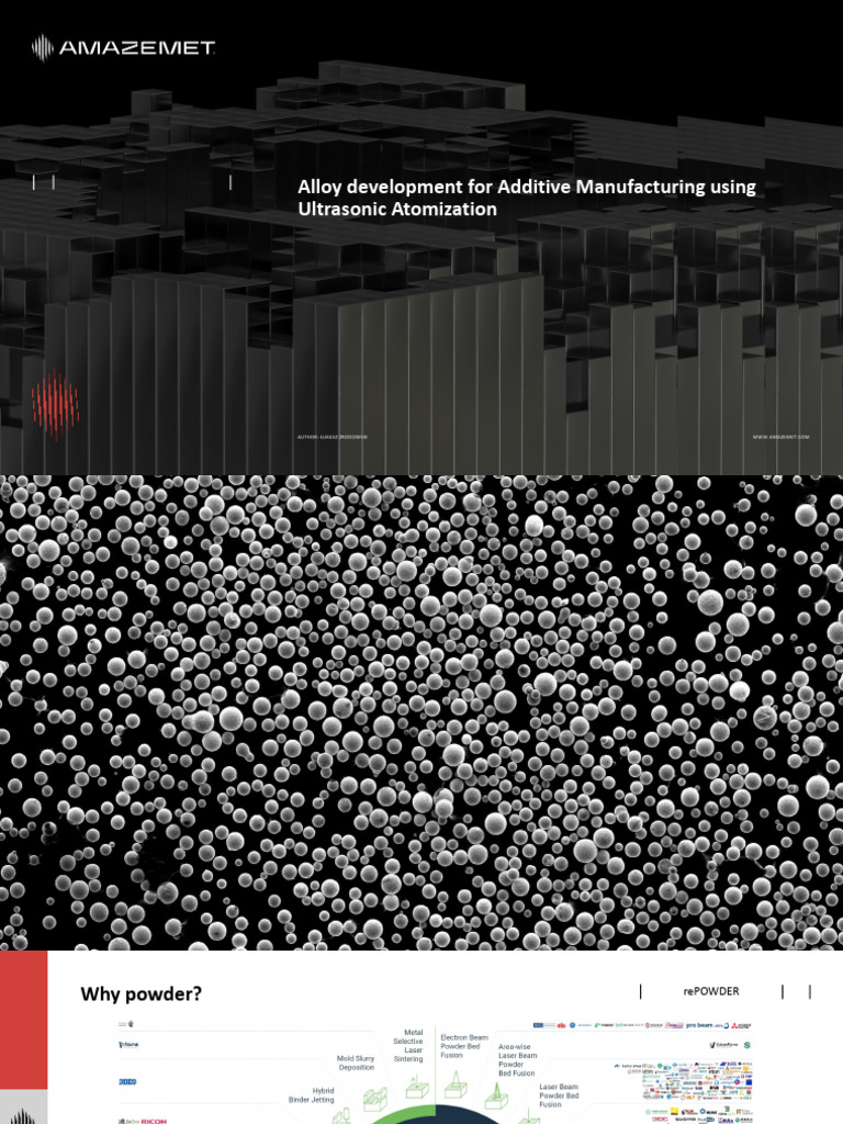 Alloy Development For Additive Manufacturing Using Ultrasonic ...