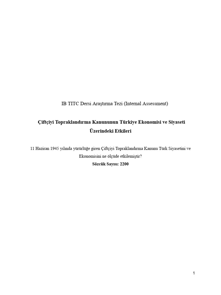 TITC IA First Draft | PDF