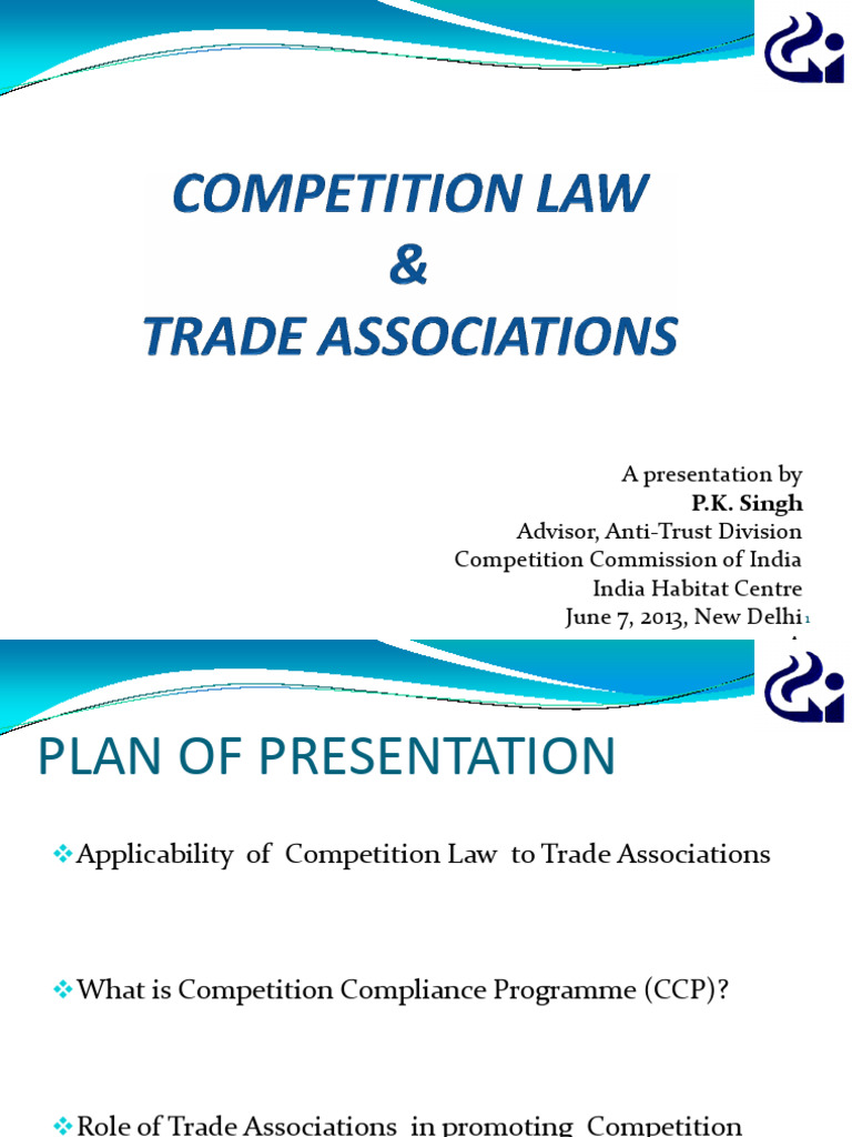 PPT on Competition Law & Trade Associations | PDF | Regulatory ...
