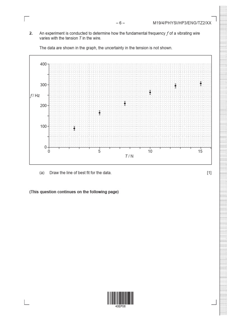 Vibrating Wire Frequency Experiment | PDF | Wavelength | Frequency