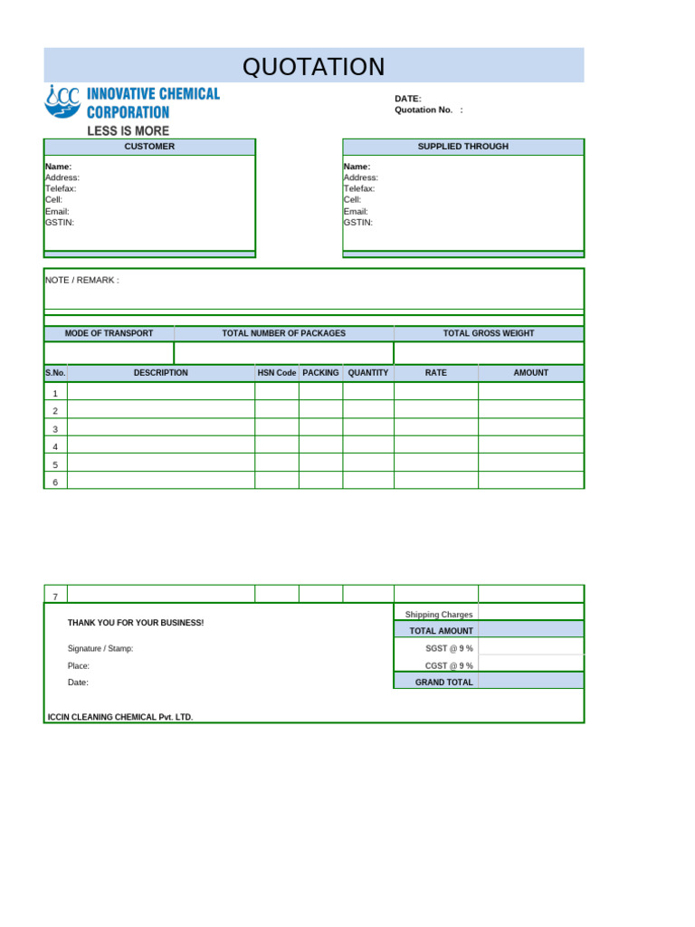 Quotation Format | PDF
