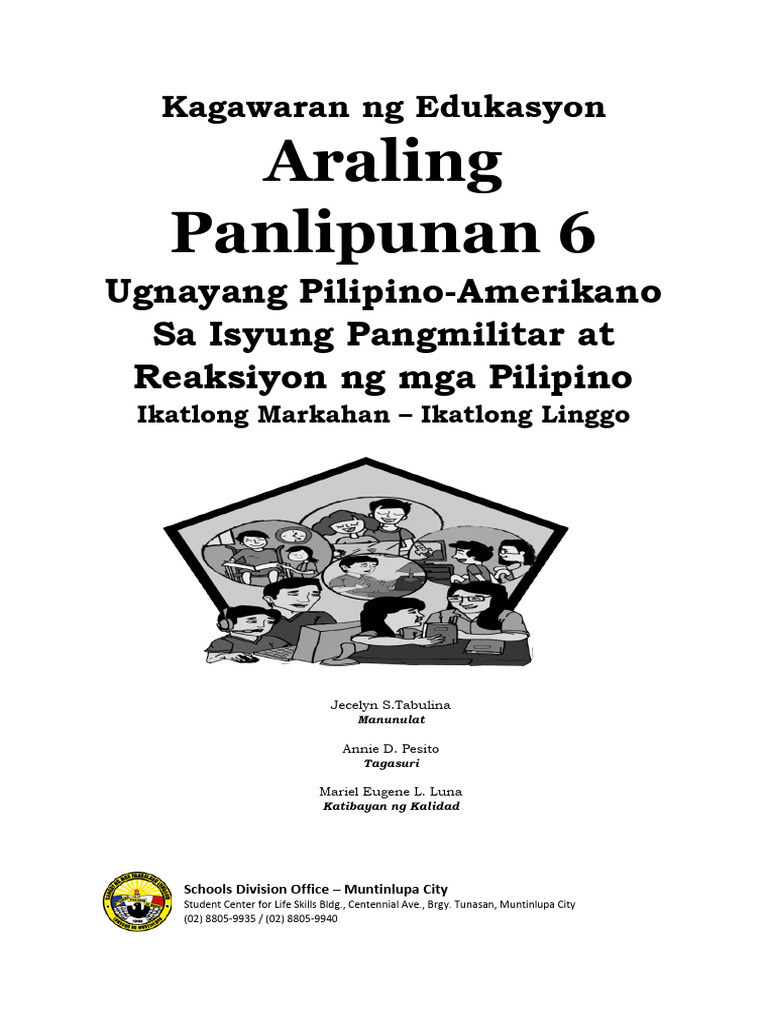 AP6 - Q3 - W3 - Isyung Pangmilitar at Reaksyon NG Mga Pilipino 1 | PDF