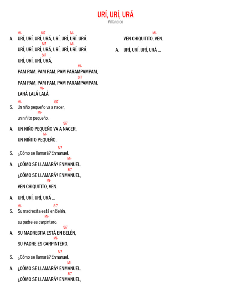 Urí, Urí, Urá | PDF