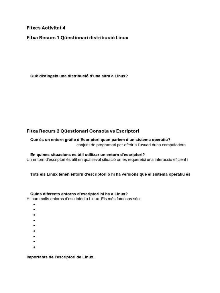 Fitxes Activitat 4 | PDF