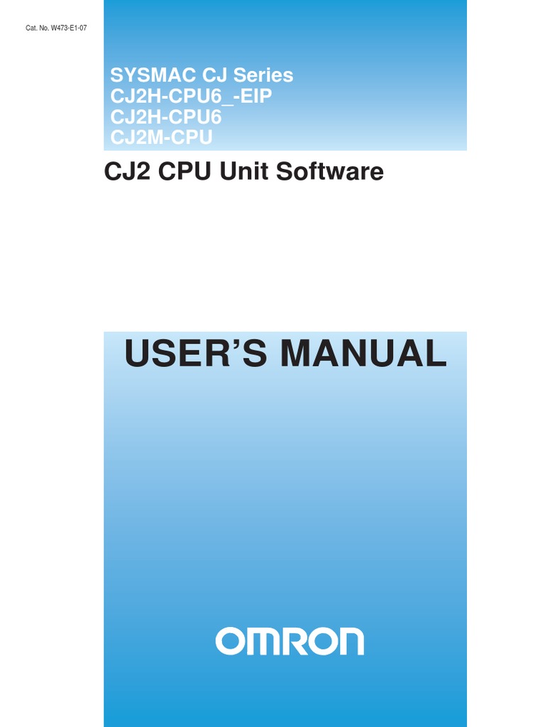 CJ2M PLC | PDF | Input/Output | Computer Data Storage