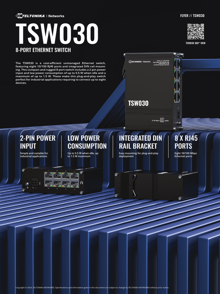 TSW030 Brochure | PDF | Network Switch | Ethernet