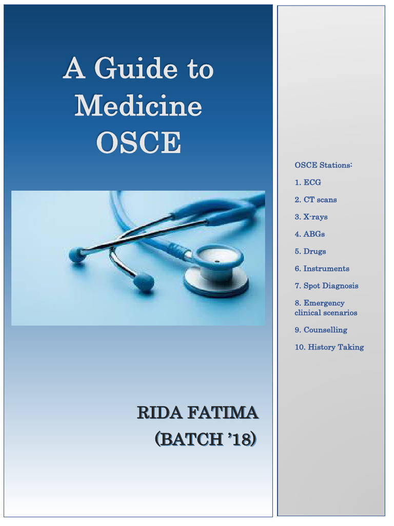 #A Guide to Medicine OSCE | PDF | Electrocardiography | Cardiac ...