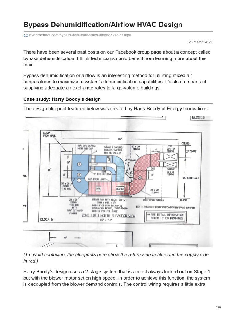 Bypass DehumidificationAirflow HVAC Design | PDF | Duct (Flow) | Manufactured Goods