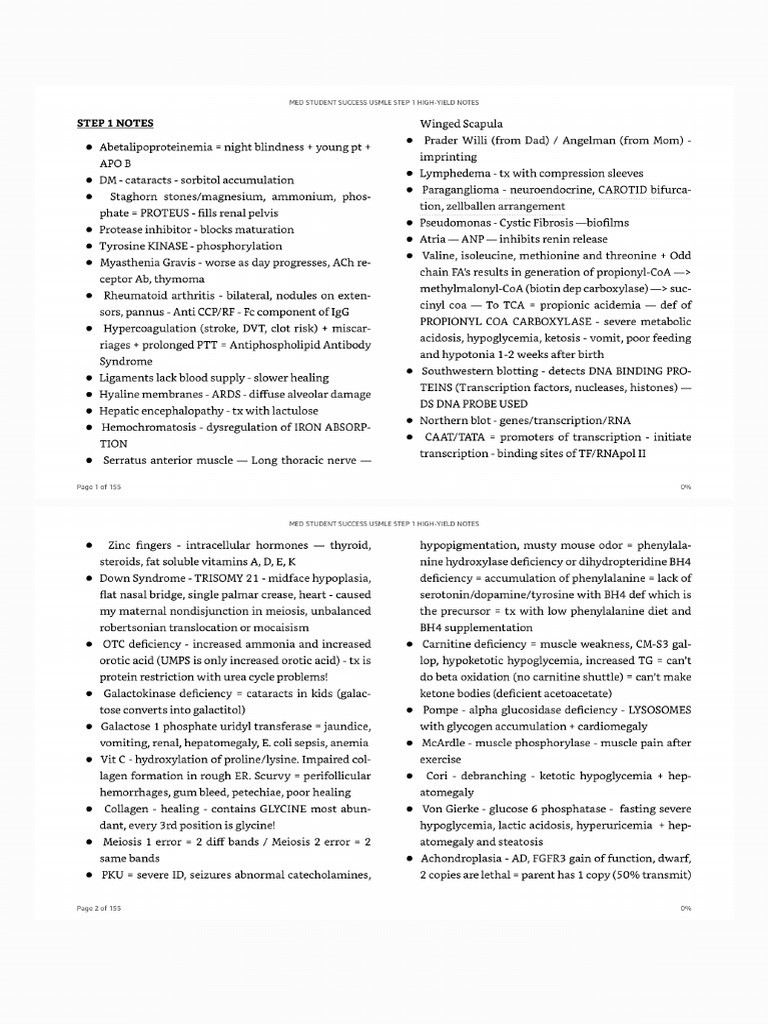 HY Step 1 PUT INTO ANKI | PDF