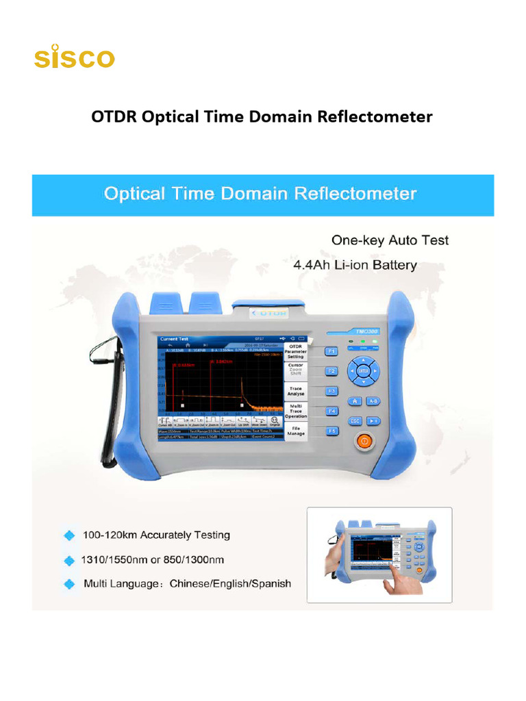 Sisco Otdr User Manual | PDF | Optical Fiber | Electronics
