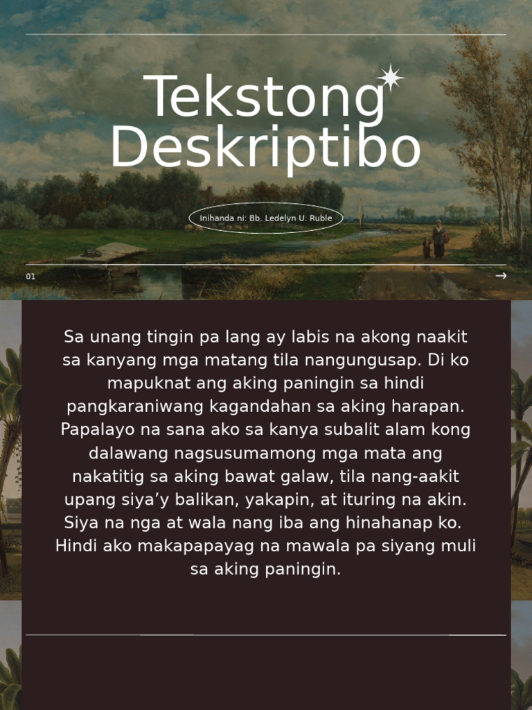 Tekstong Deskriptibo | PDF