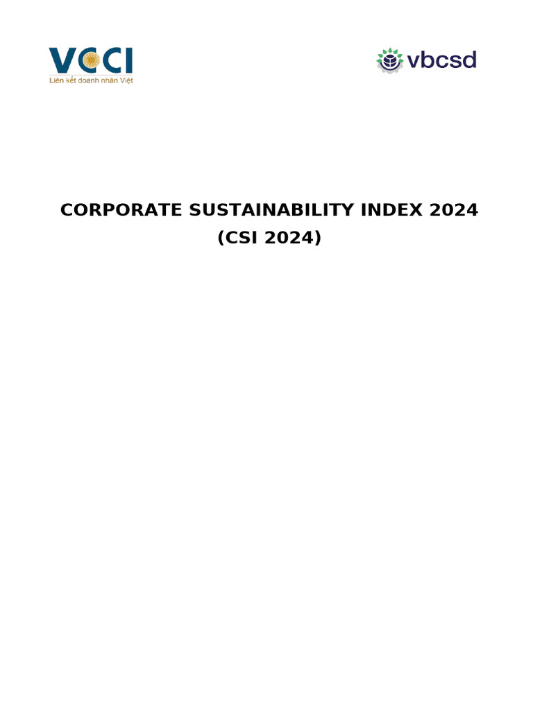 CSI 2024: Corporate Sustainability Metrics | PDF | Employment | Waste