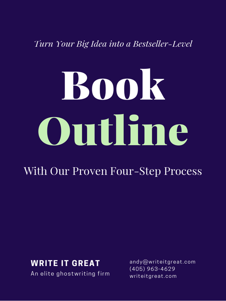 Book Outline Guide Write It Great | PDF