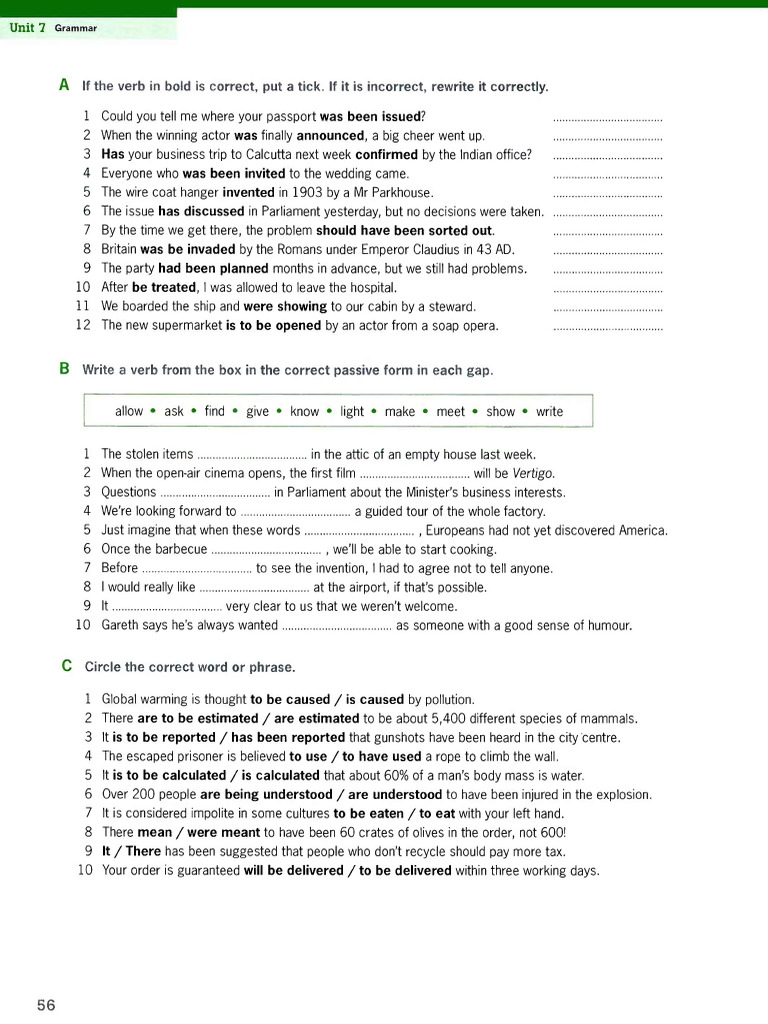 Destination C1 C2 - Unit 7 | PDF